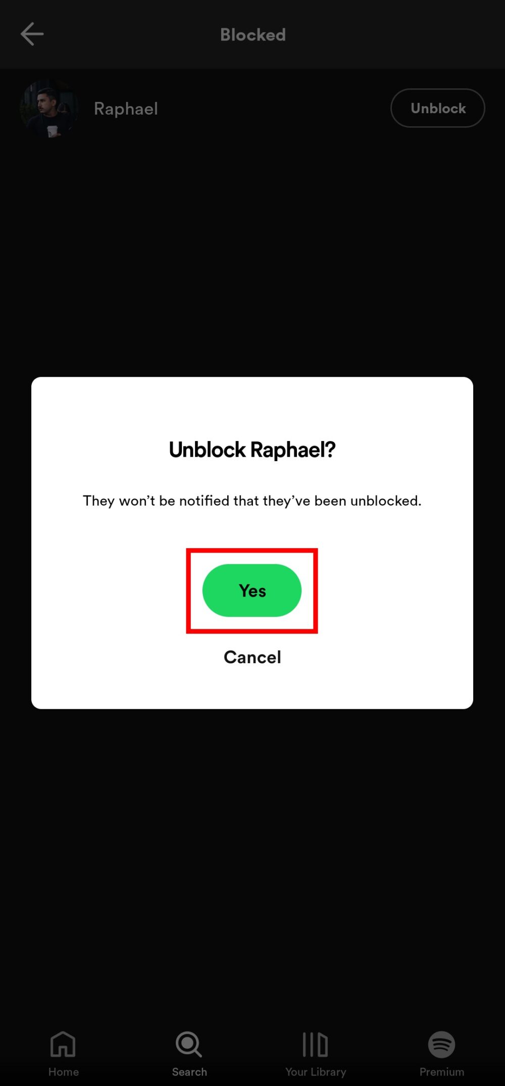 How to unblock someone on Spotify - SoundGuys